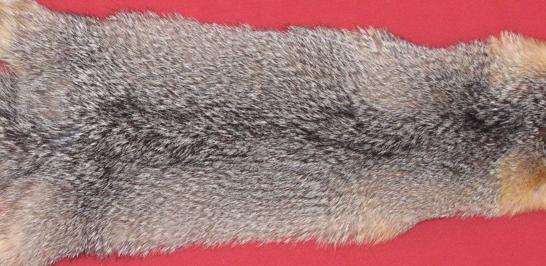 Tanned Furs : GREY FOX (6750-0934) : hideandfur.com